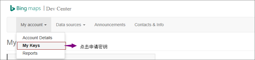 如何获取bing地图密钥？ - 焦点领动云平台