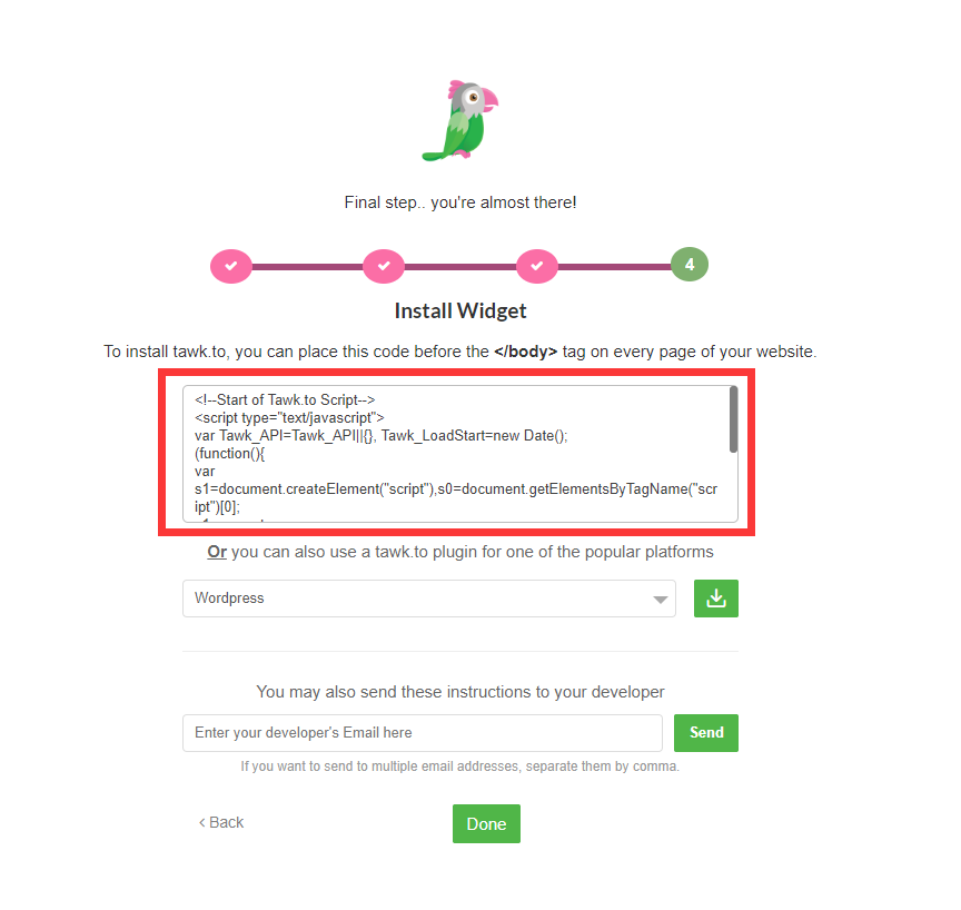 Tawk.to工具使用攻略 - 领动云平台